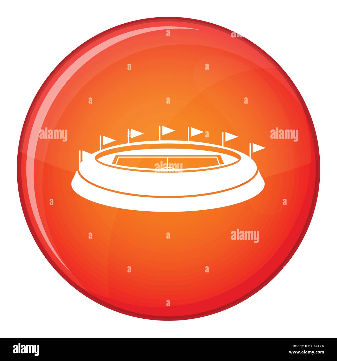Stadium icon, flat style Stock Vector Image & Art - Alamy