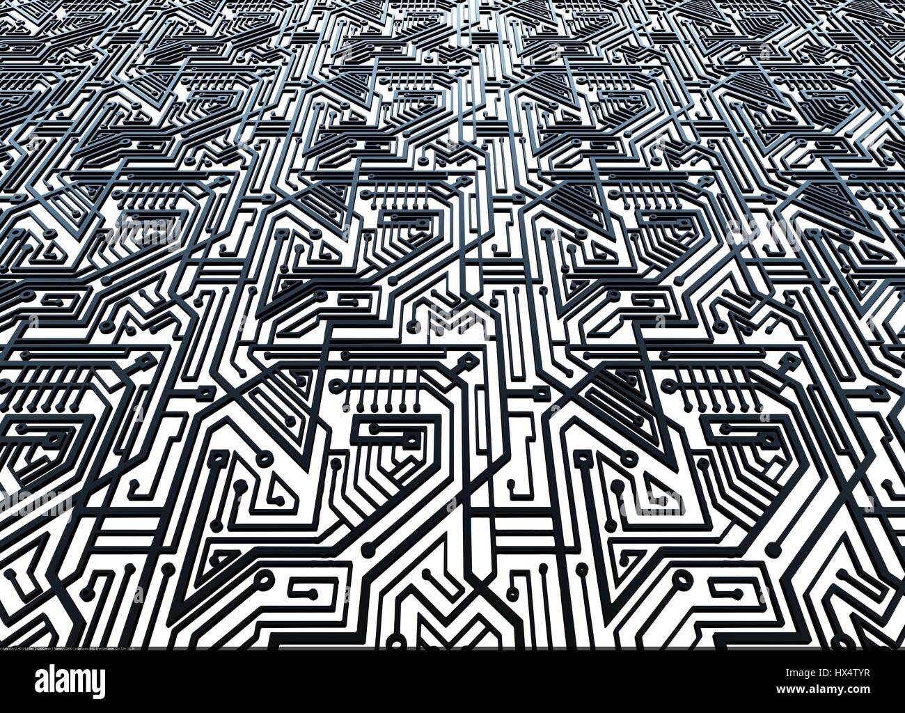 Seamless electronic pattern computer circuit hi-res stock photography ...