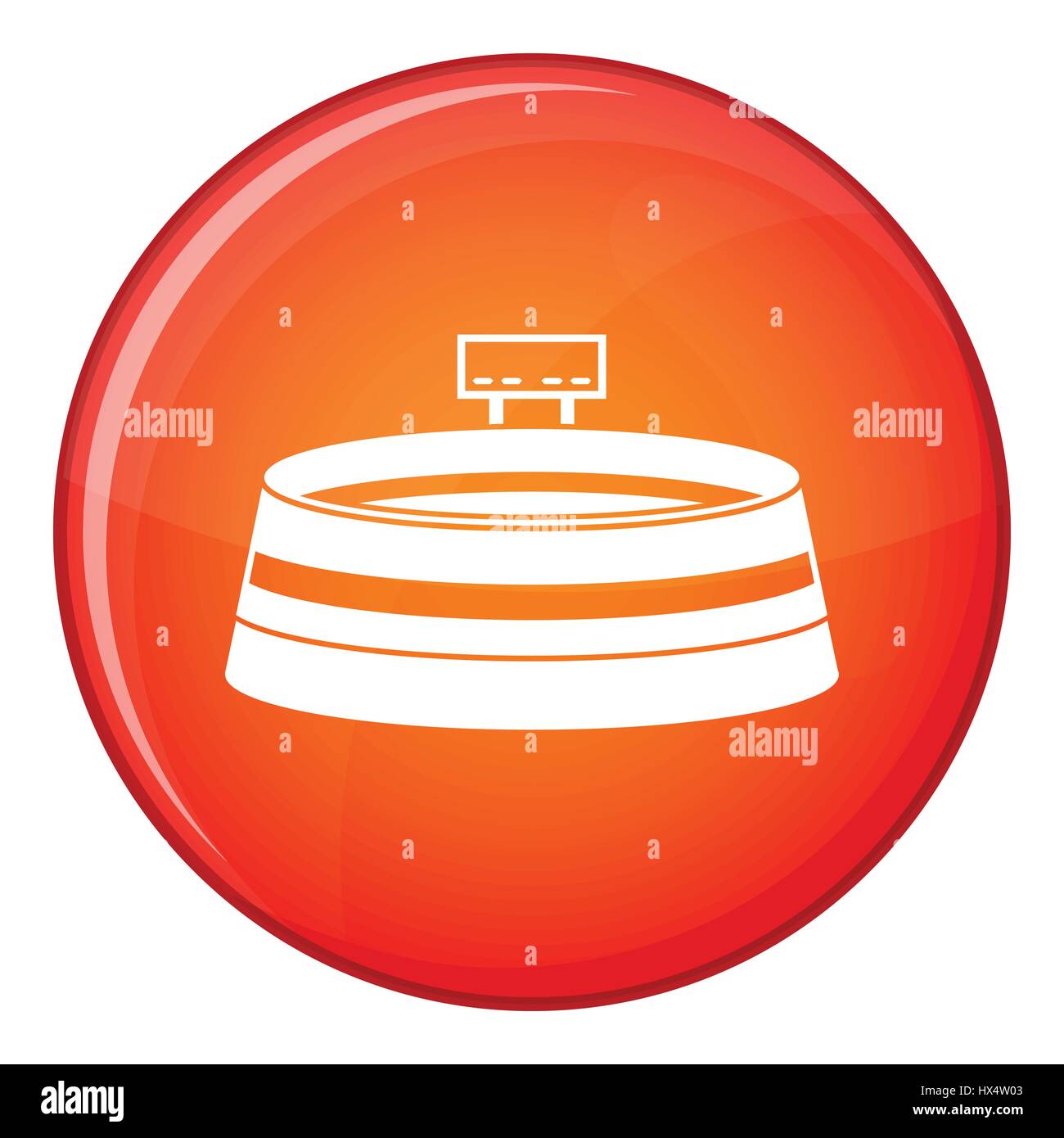Stadium icon, flat style Stock Vector Image & Art - Alamy