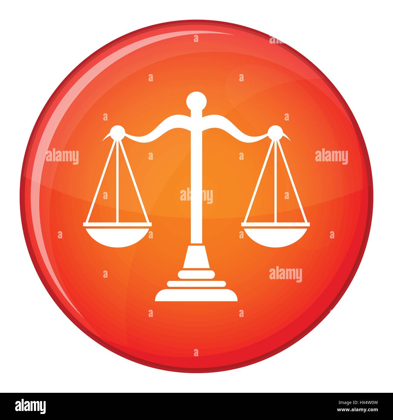 Balance scale icon, flat style Stock Vector Image & Art - Alamy