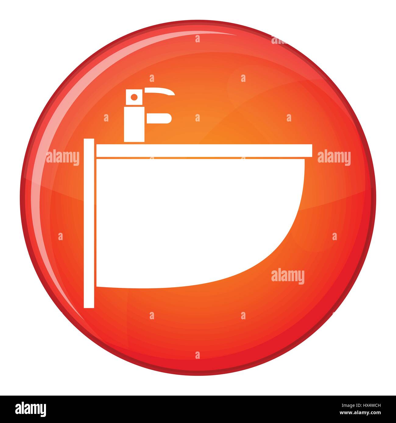 Bidet icon, flat style Stock Vector Image & Art - Alamy