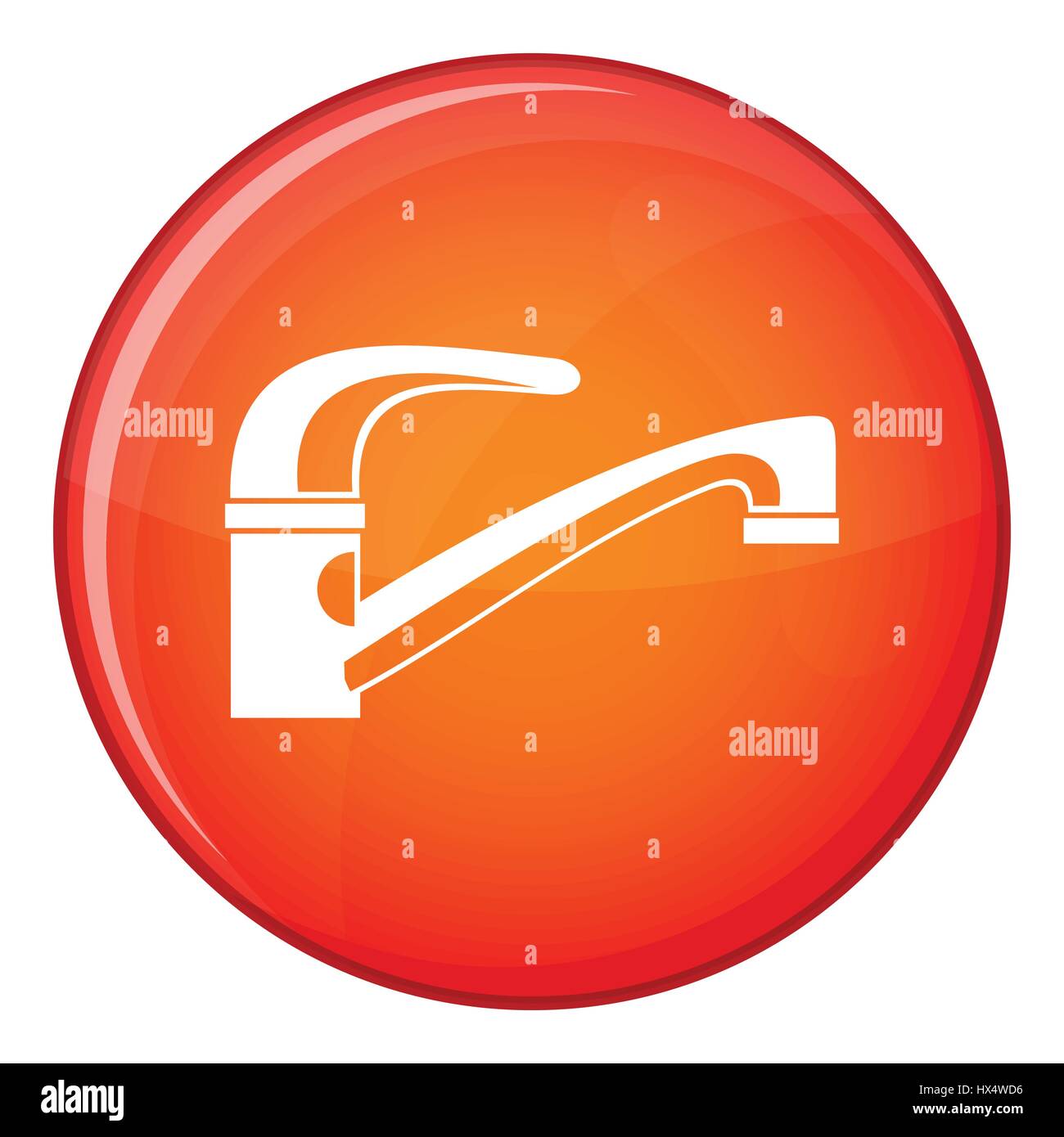 Water tap icon, flat style Stock Vector Image & Art - Alamy
