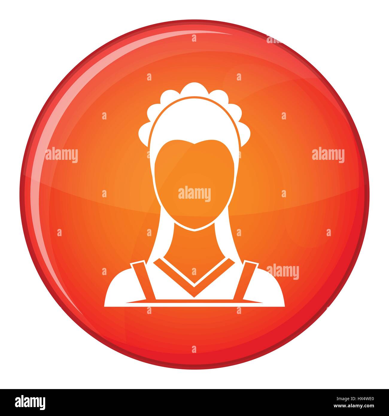 Maid icon, flat style Stock Vector Image & Art - Alamy