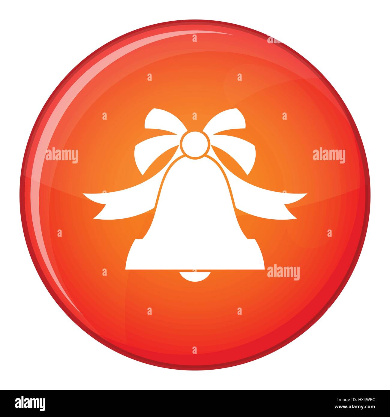 Bell icon, flat style Stock Vector Image & Art - Alamy
