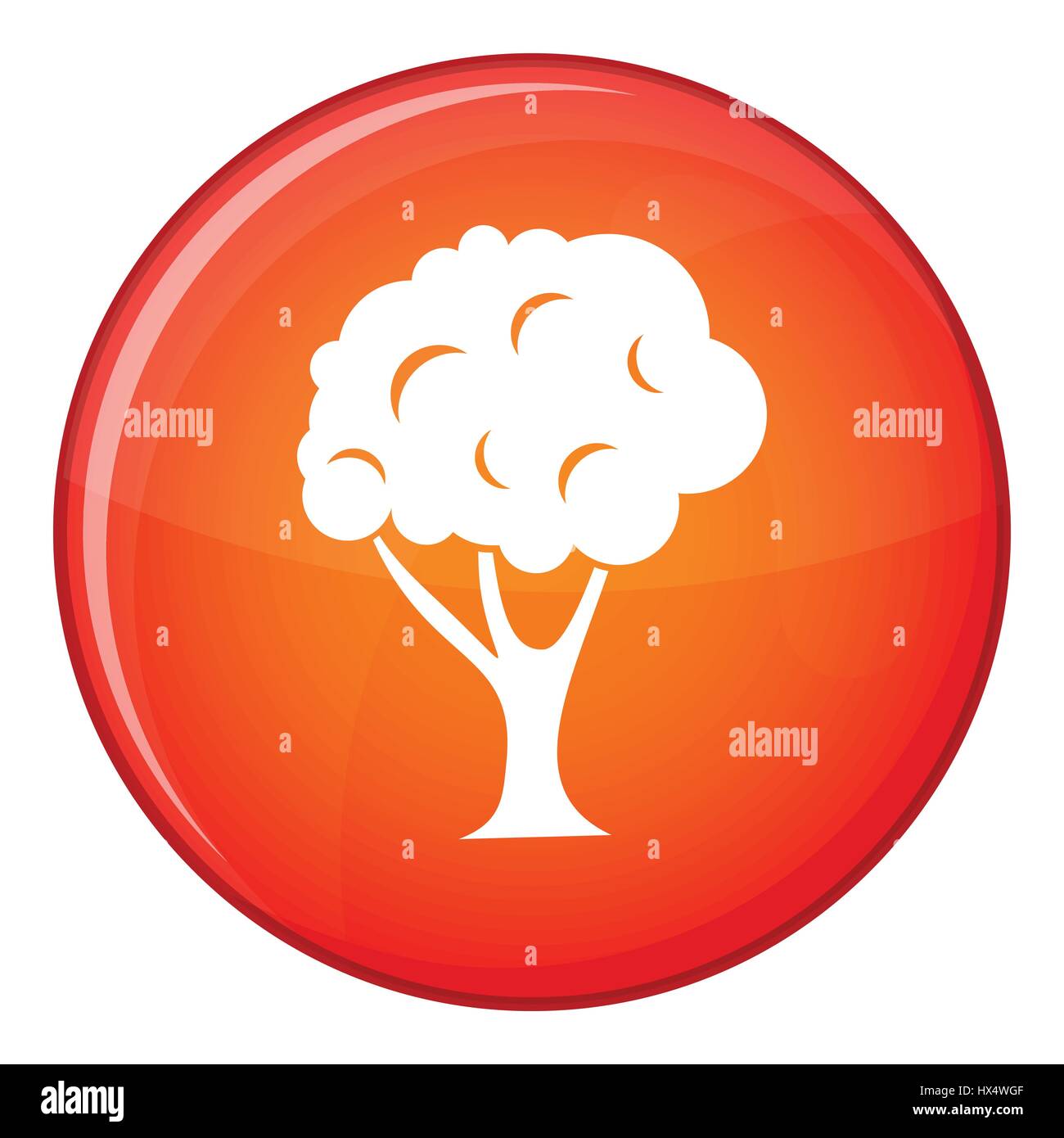 Tree icon, flat style Stock Vector Image & Art - Alamy
