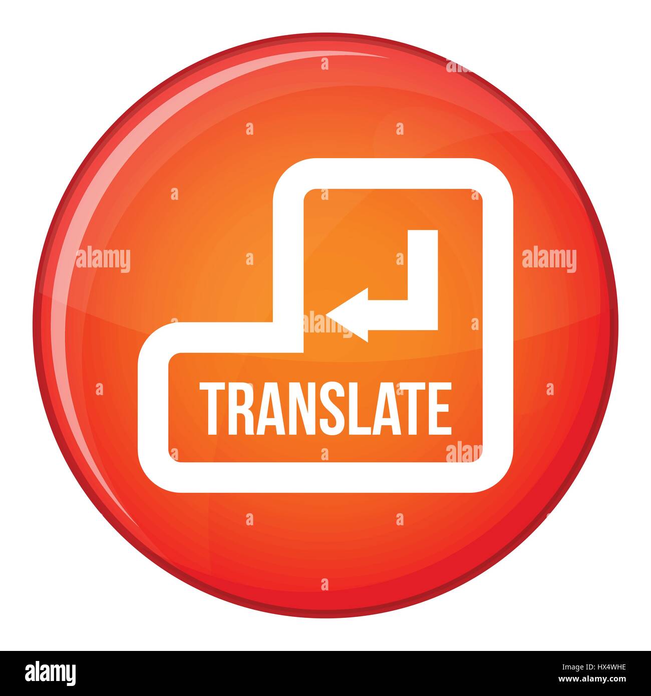 Translate button icon, flat style Stock Vector Image & Art - Alamy