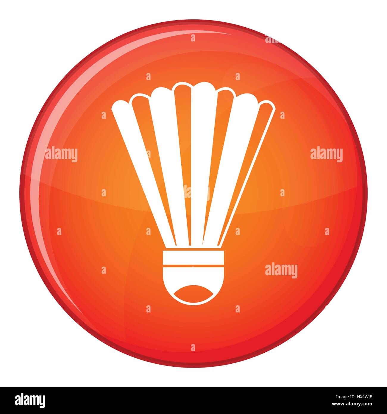 Shuttlecock icon, flat style Stock Vector Image & Art - Alamy
