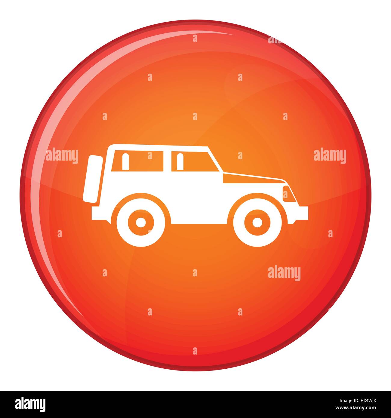 Jeep icon, flat style Stock Vector Image & Art - Alamy