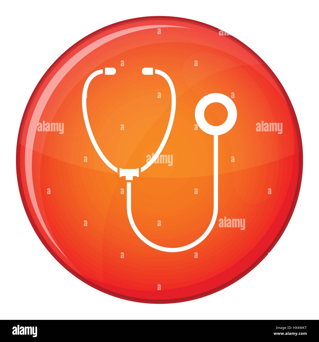 Phonendoscope icon, flat style Stock Vector Image & Art - Alamy