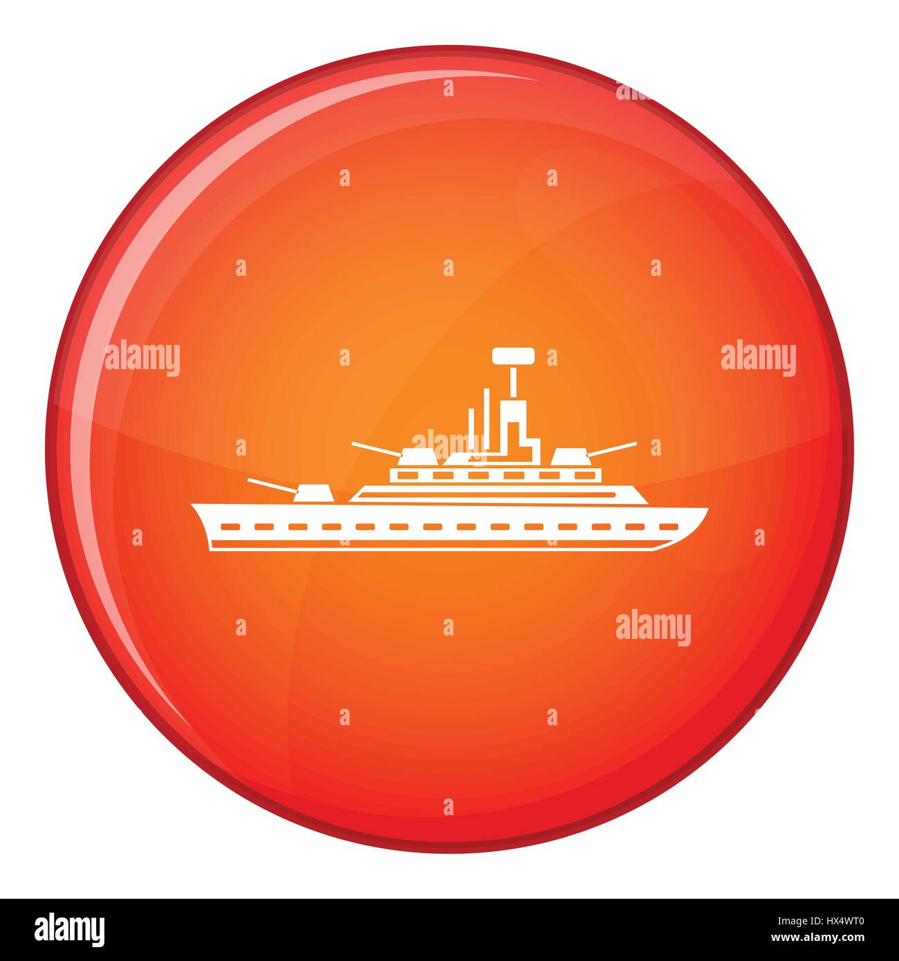 Military warship icon, flat style Stock Vector Image & Art - Alamy