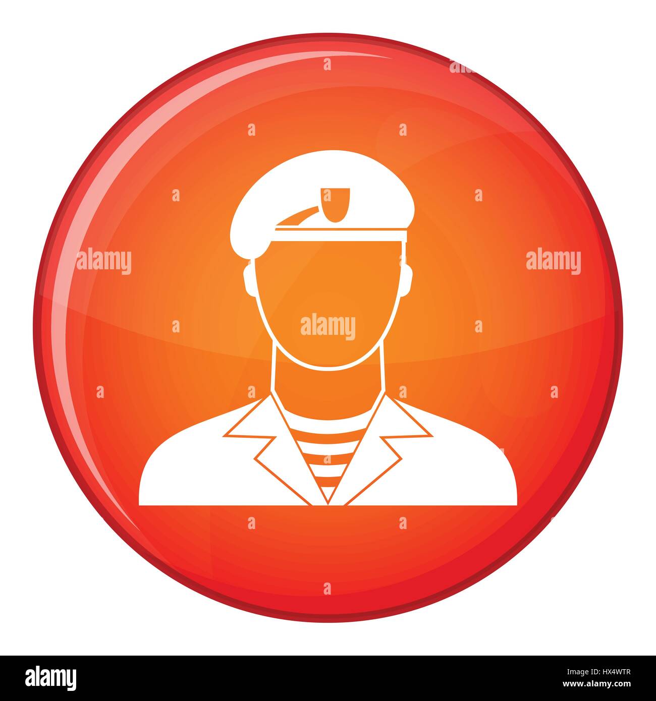 Combat sniper icon flat Cut Out Stock Images & Pictures - Alamy