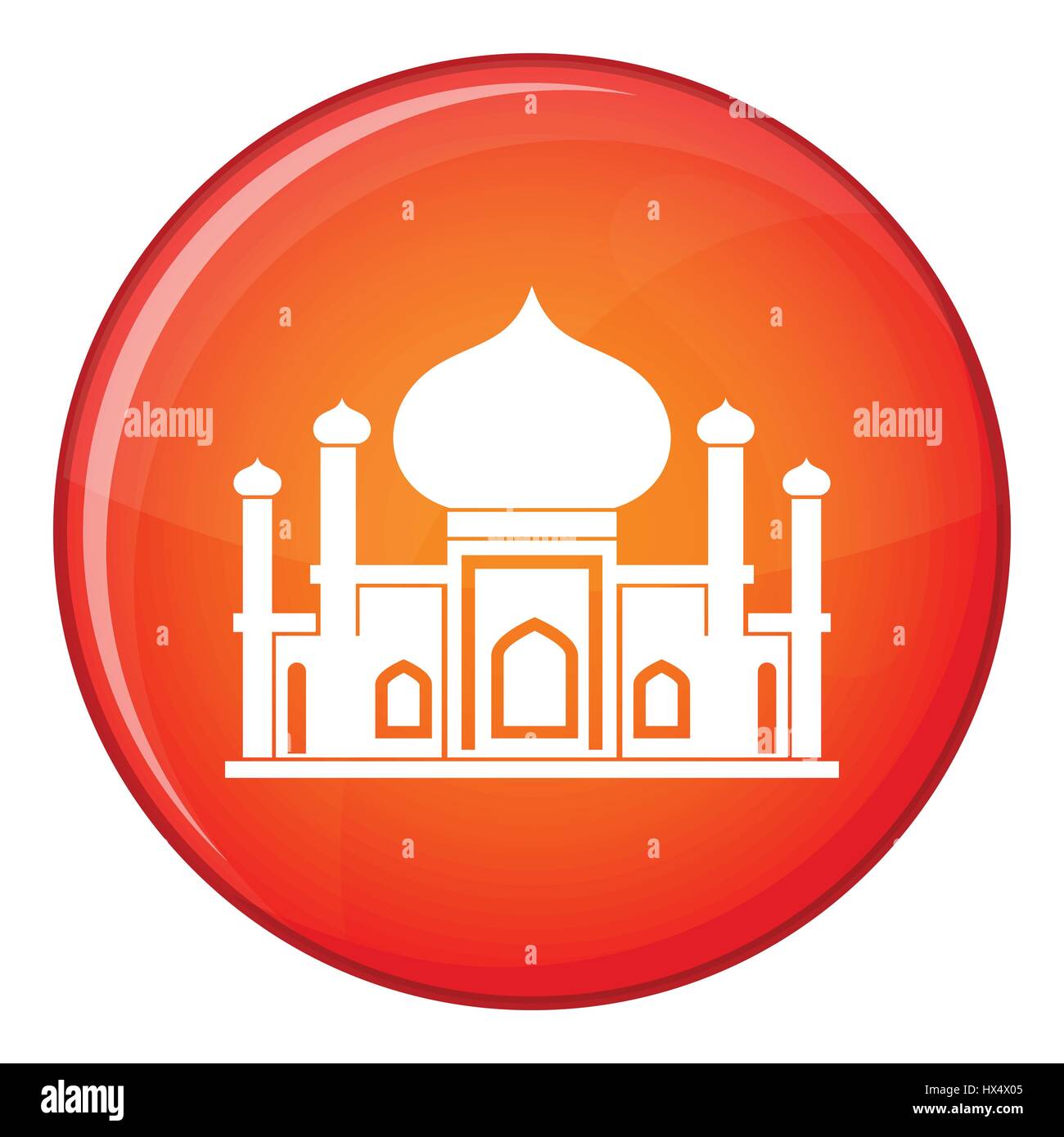 Mosque icon, flat style Stock Vector Image & Art - Alamy