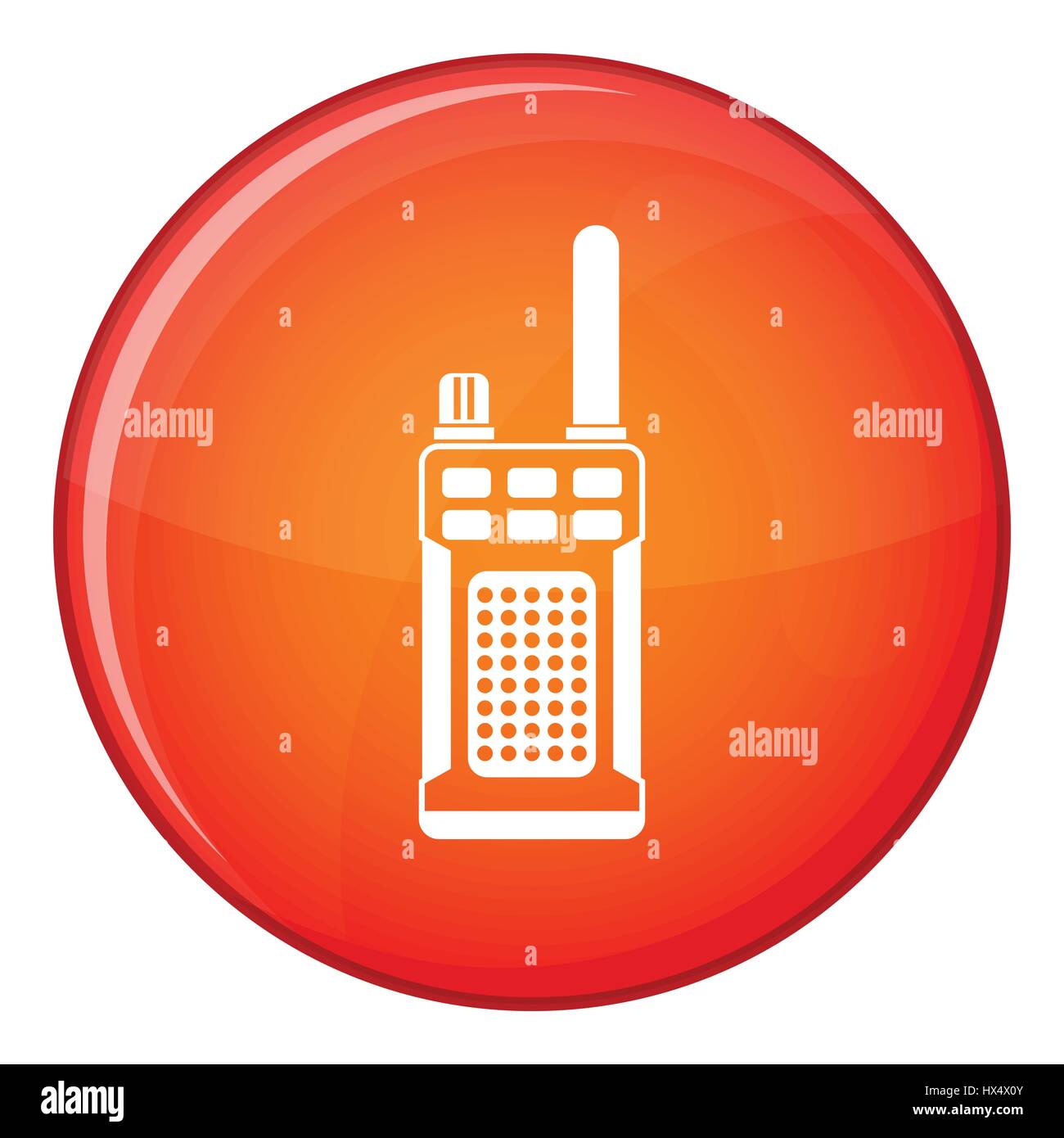 Portable handheld radio icon, flat style Stock Vector Image & Art - Alamy