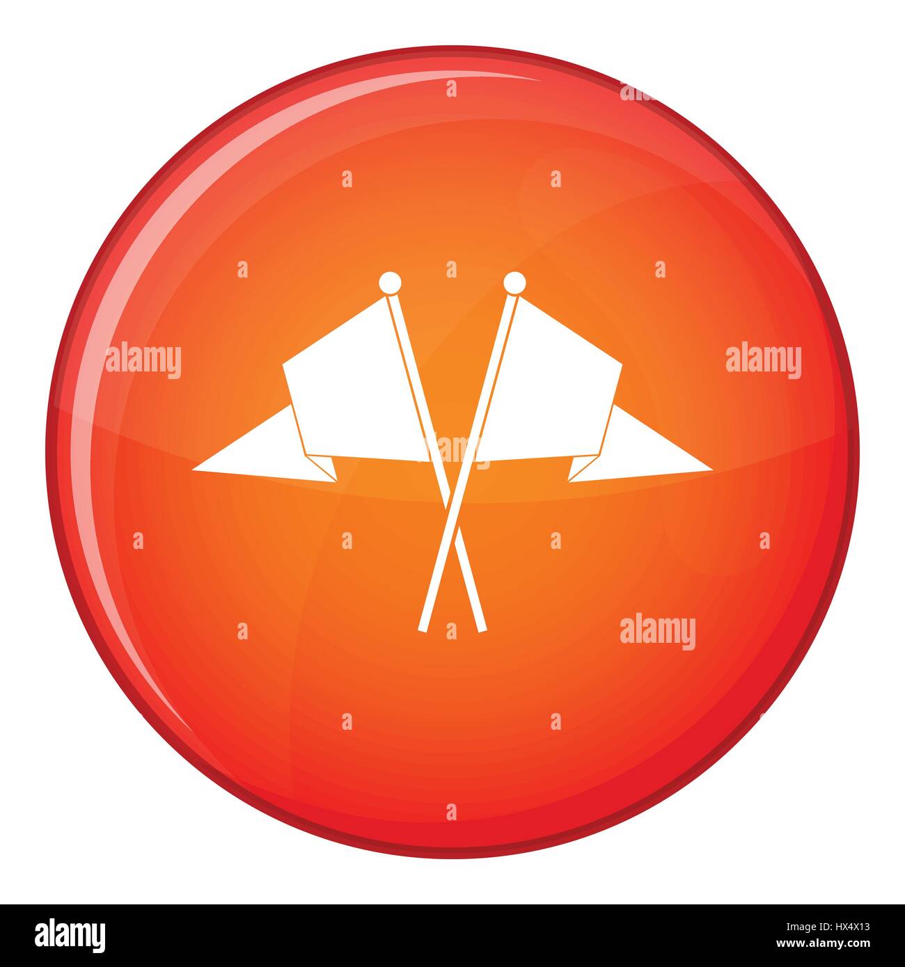 Two flags icon, flat style Stock Vector Image & Art - Alamy