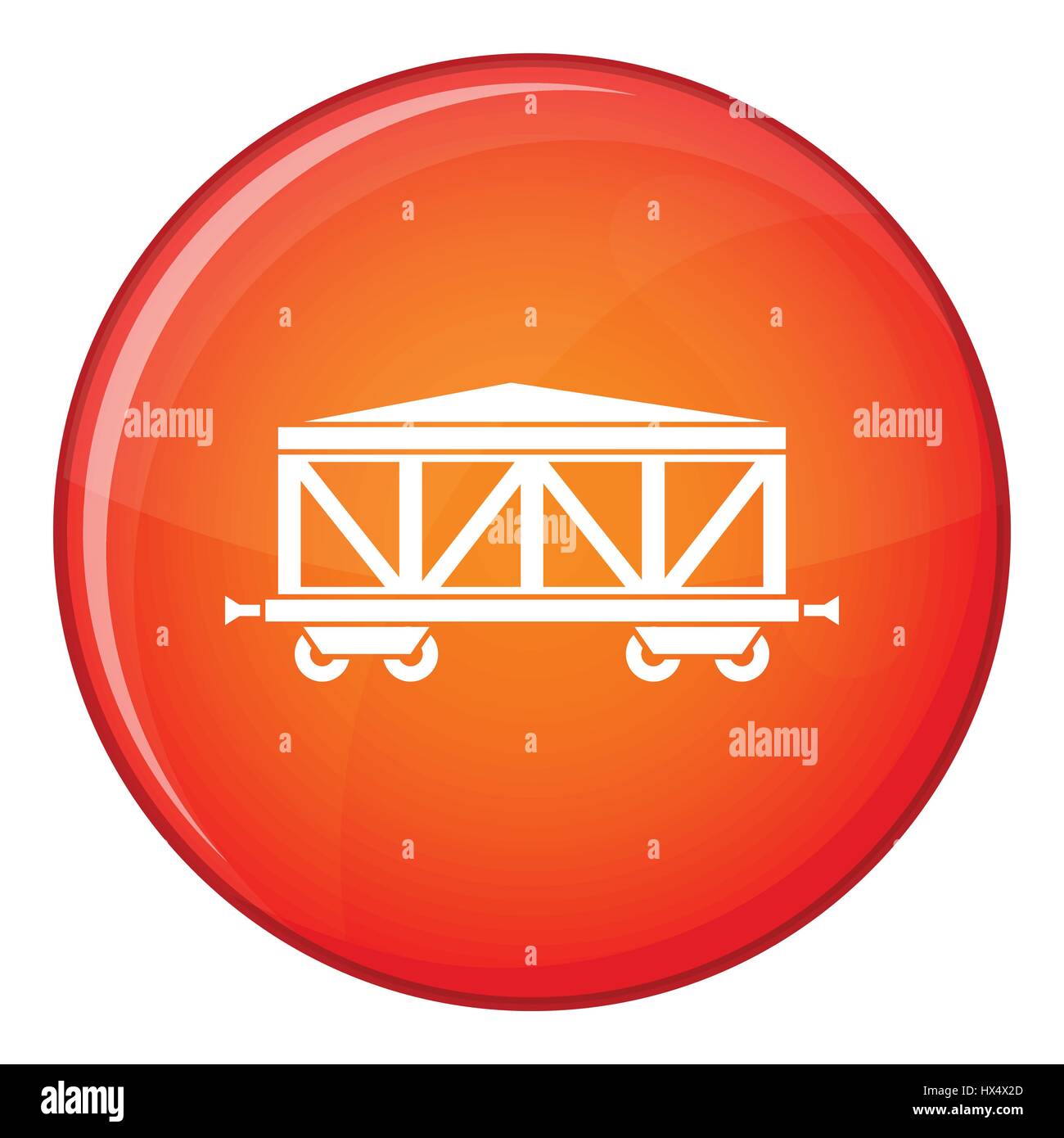 Train cargo wagon icon, flat style Stock Vector Image & Art - Alamy