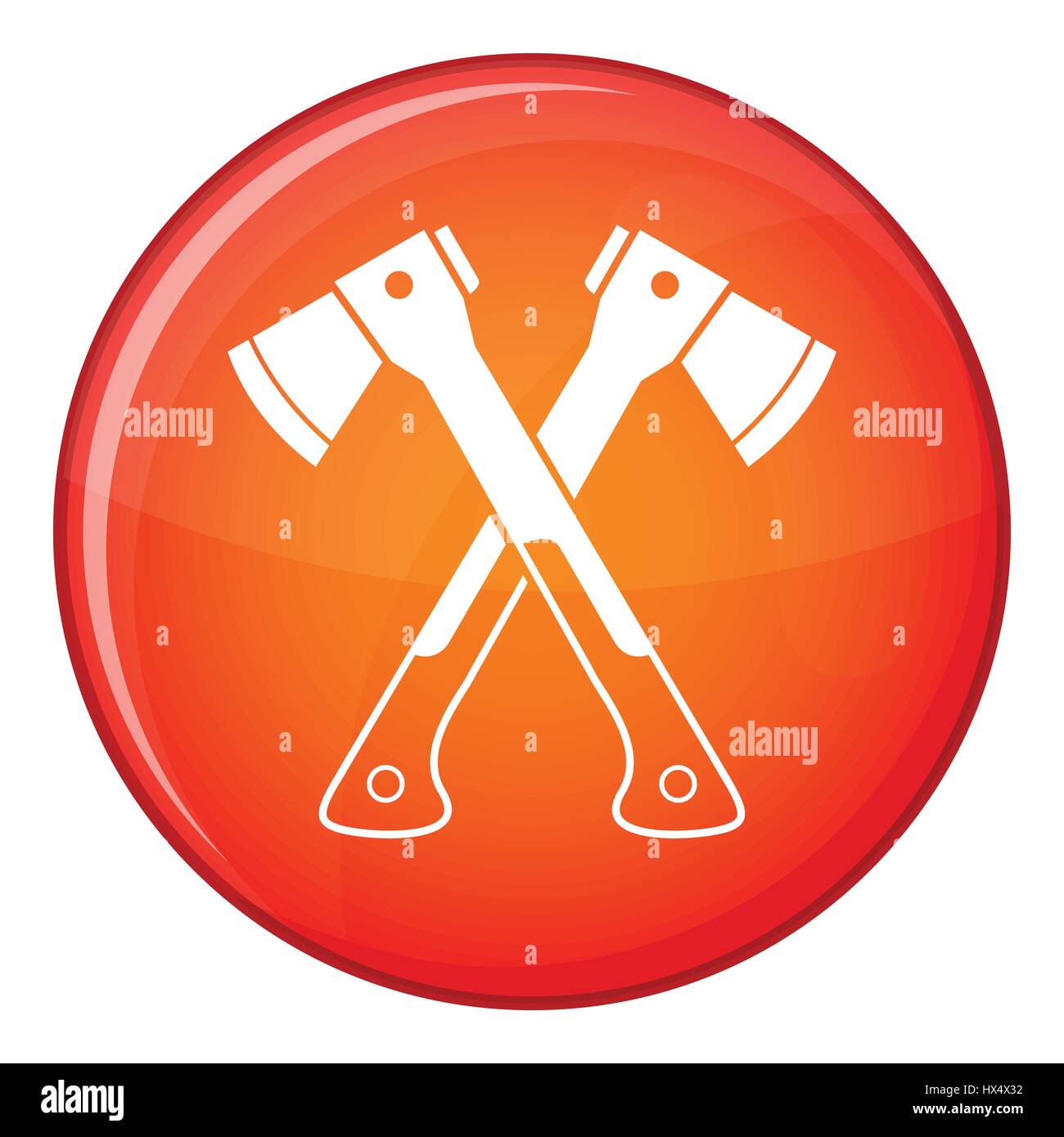 Crossed axes icon, flat style Stock Vector Image & Art - Alamy