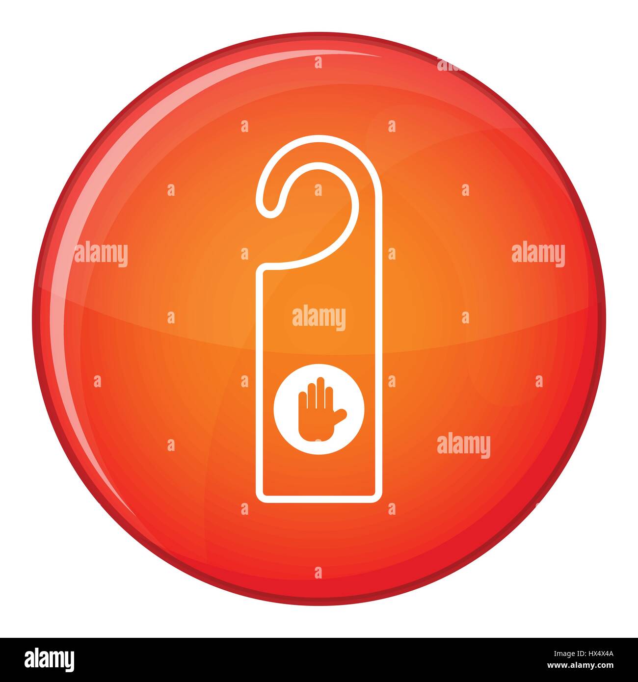 Do not disturb sign icon, flat style Stock Vector Image & Art - Alamy