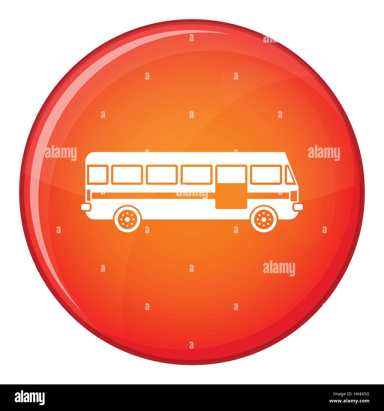 Bus icon, flat style Stock Vector Image & Art - Alamy