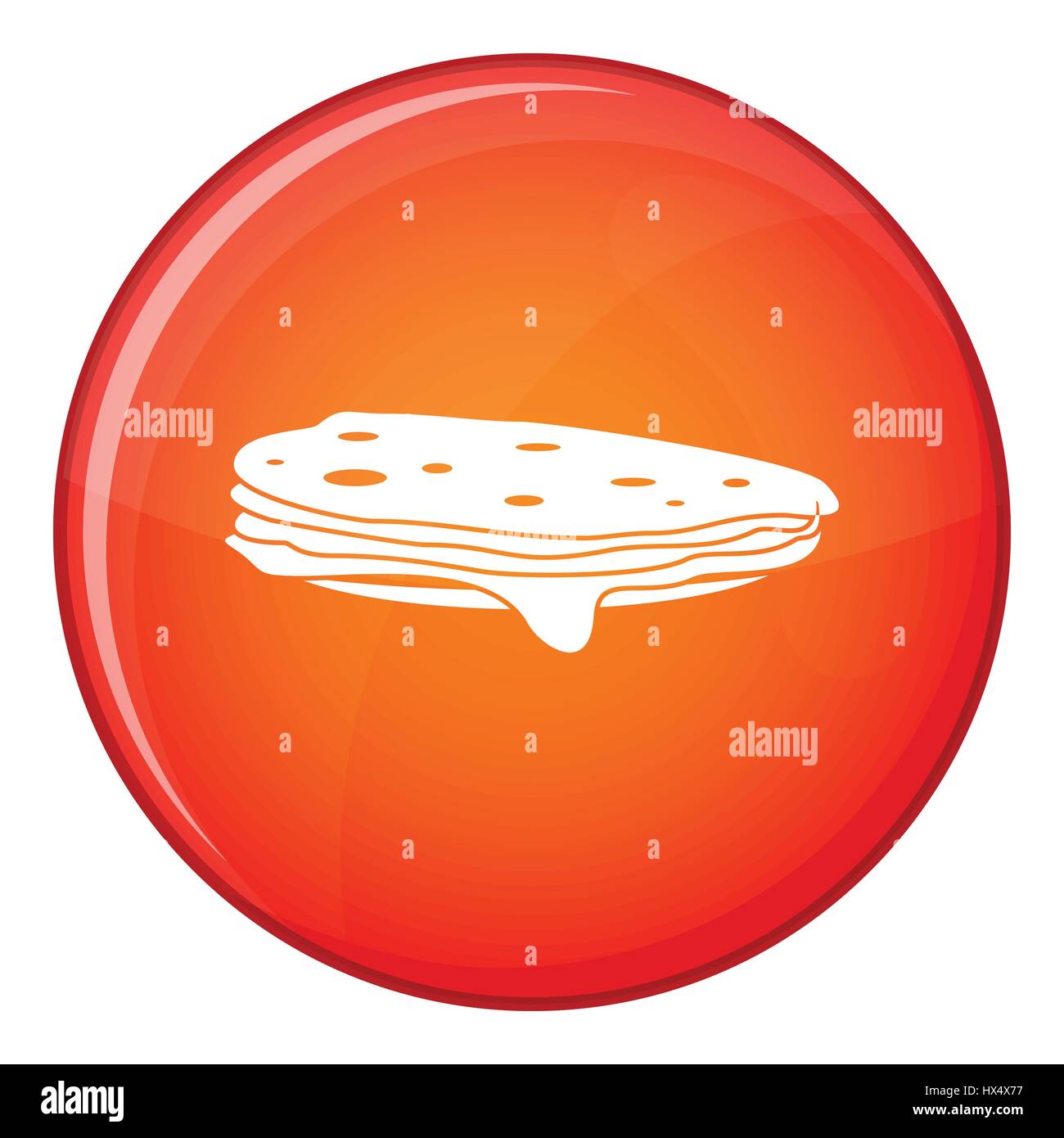 Stack of pancakes icon, flat style Stock Vector Image & Art - Alamy