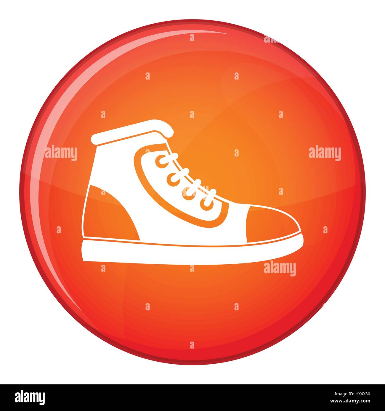 Athletic shoe icon, flat style Stock Vector Image & Art - Alamy