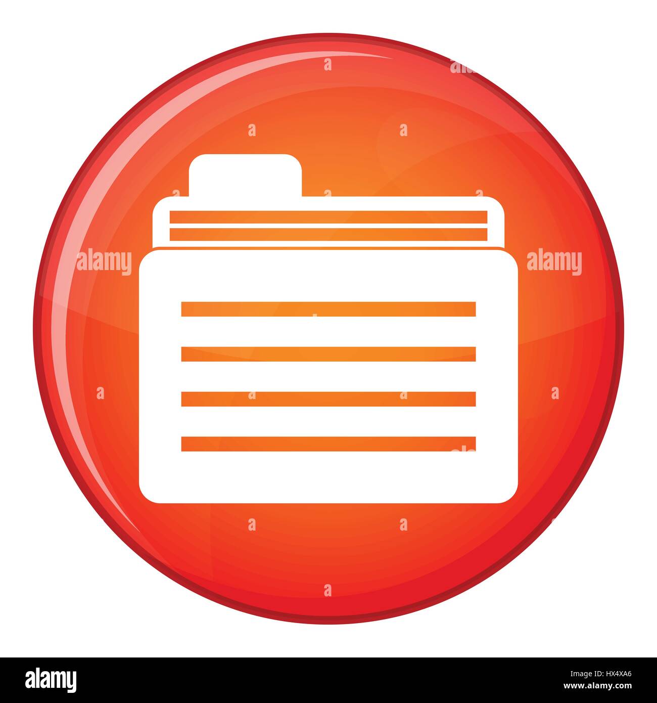 File folder icon, flat style Stock Vector Image & Art - Alamy