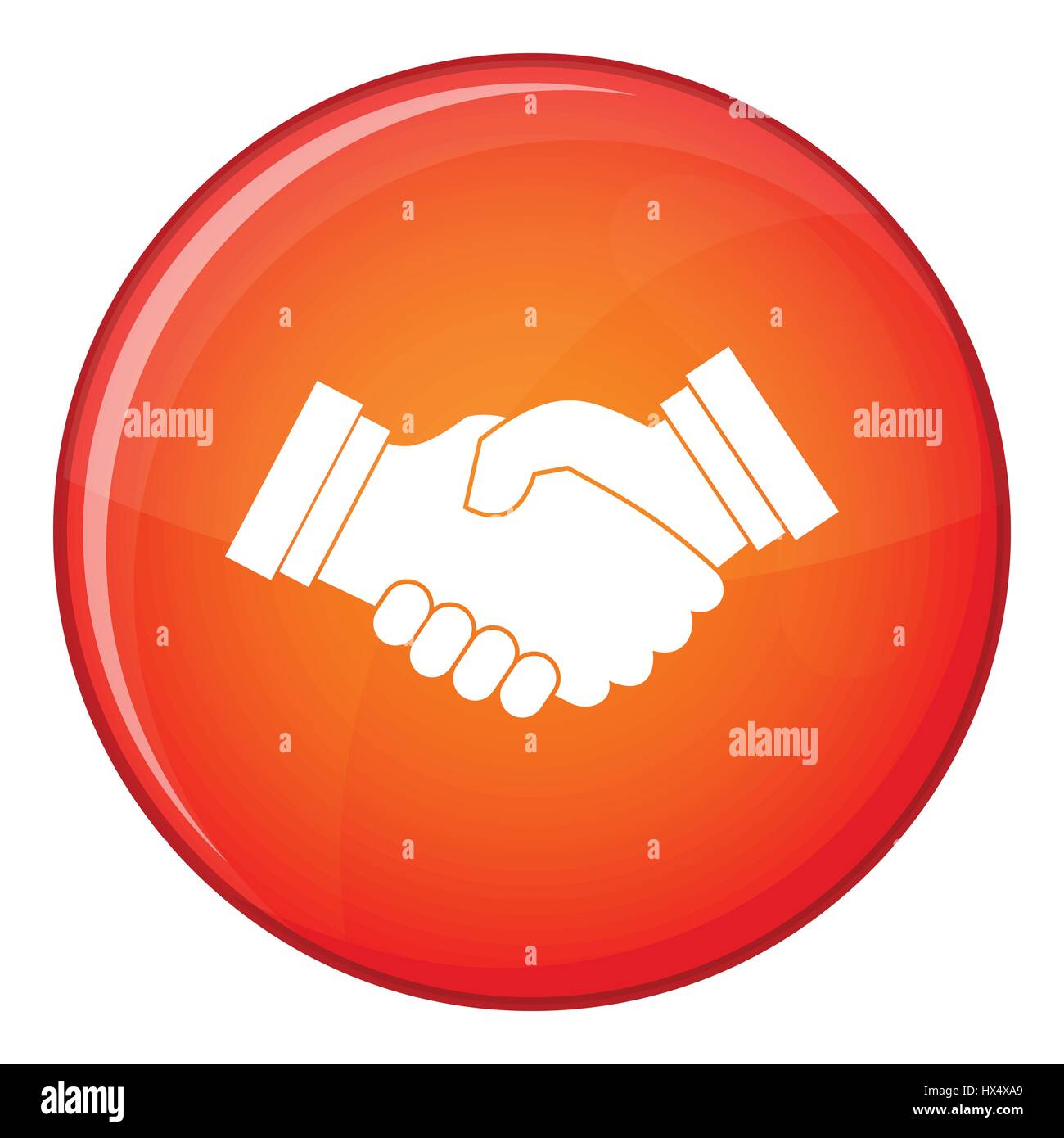 Business handshake icon, flat style Stock Vector Image & Art - Alamy