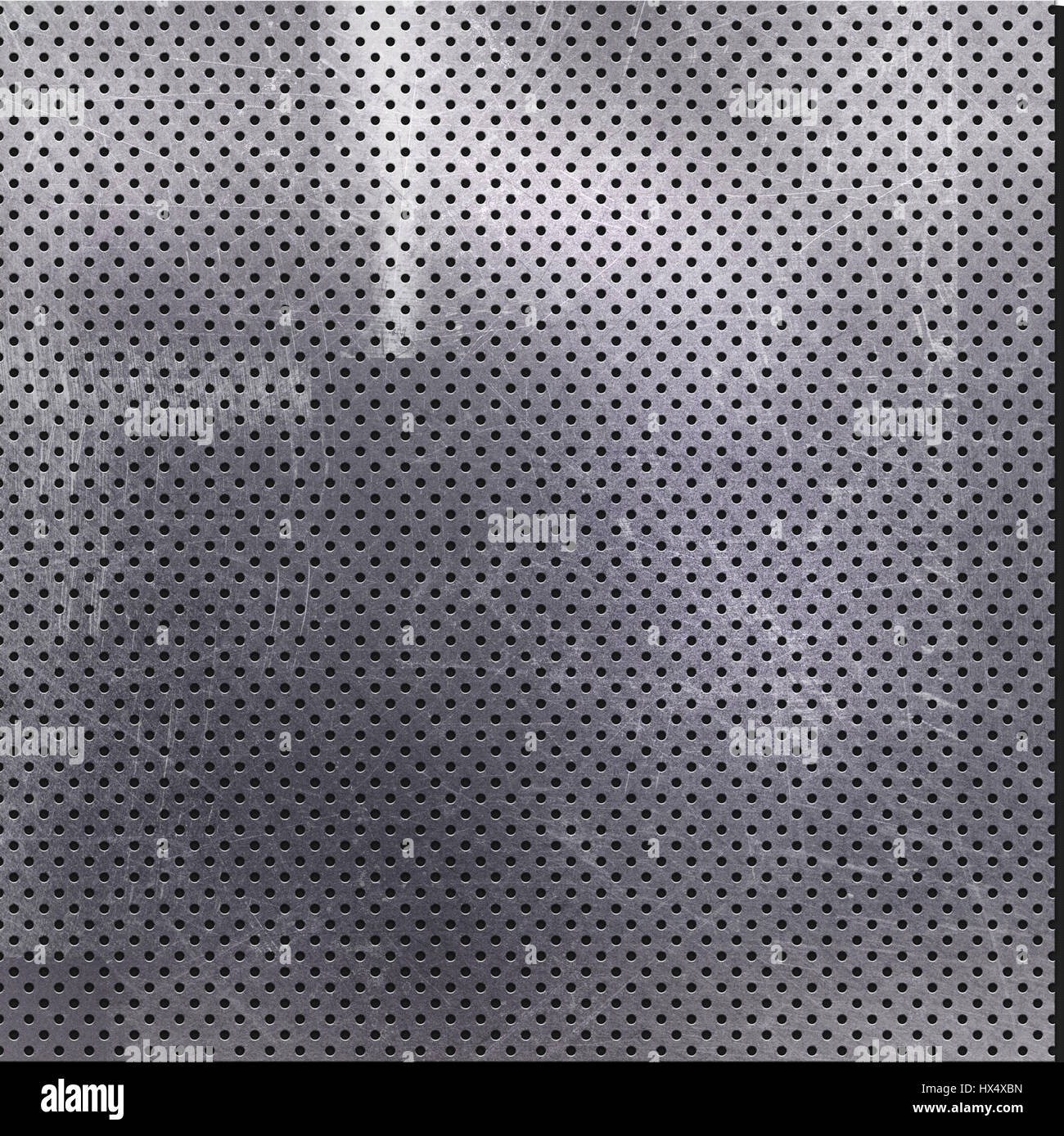 Scratched perforated metal background with stains Stock Photo - Alamy