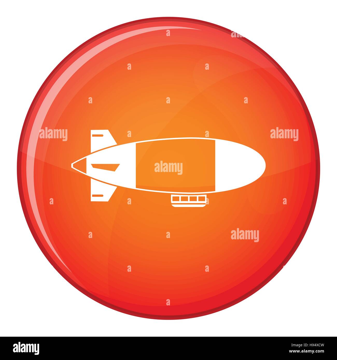 Aerostat airship icon, flat style Stock Vector Image & Art - Alamy