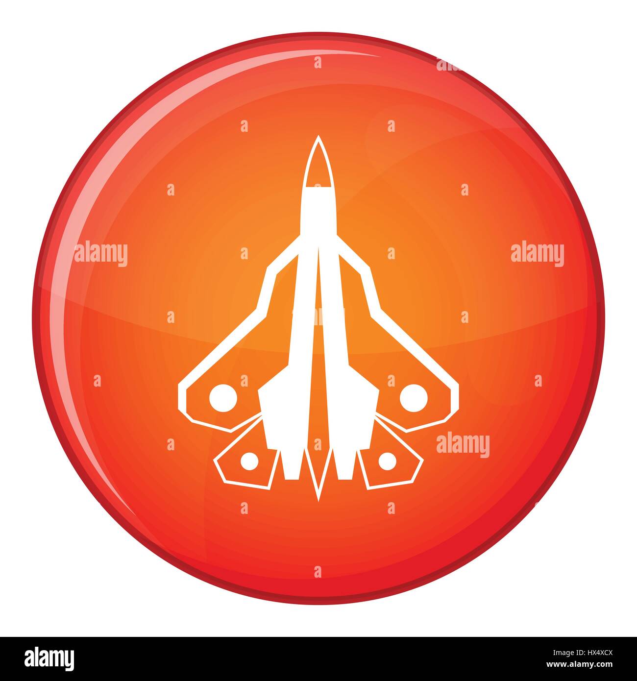 Military fighter plane icon, flat style Stock Vector Image & Art - Alamy