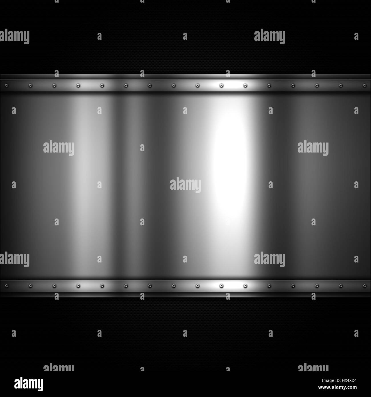 Shiny metal plate on a carbon fibre background Stock Photo - Alamy