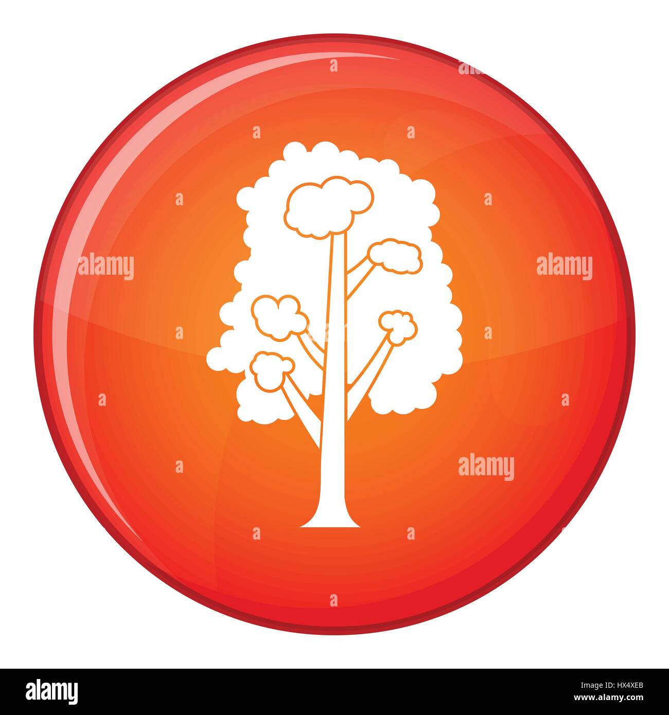 Tree icon, flat style Stock Vector Image & Art - Alamy