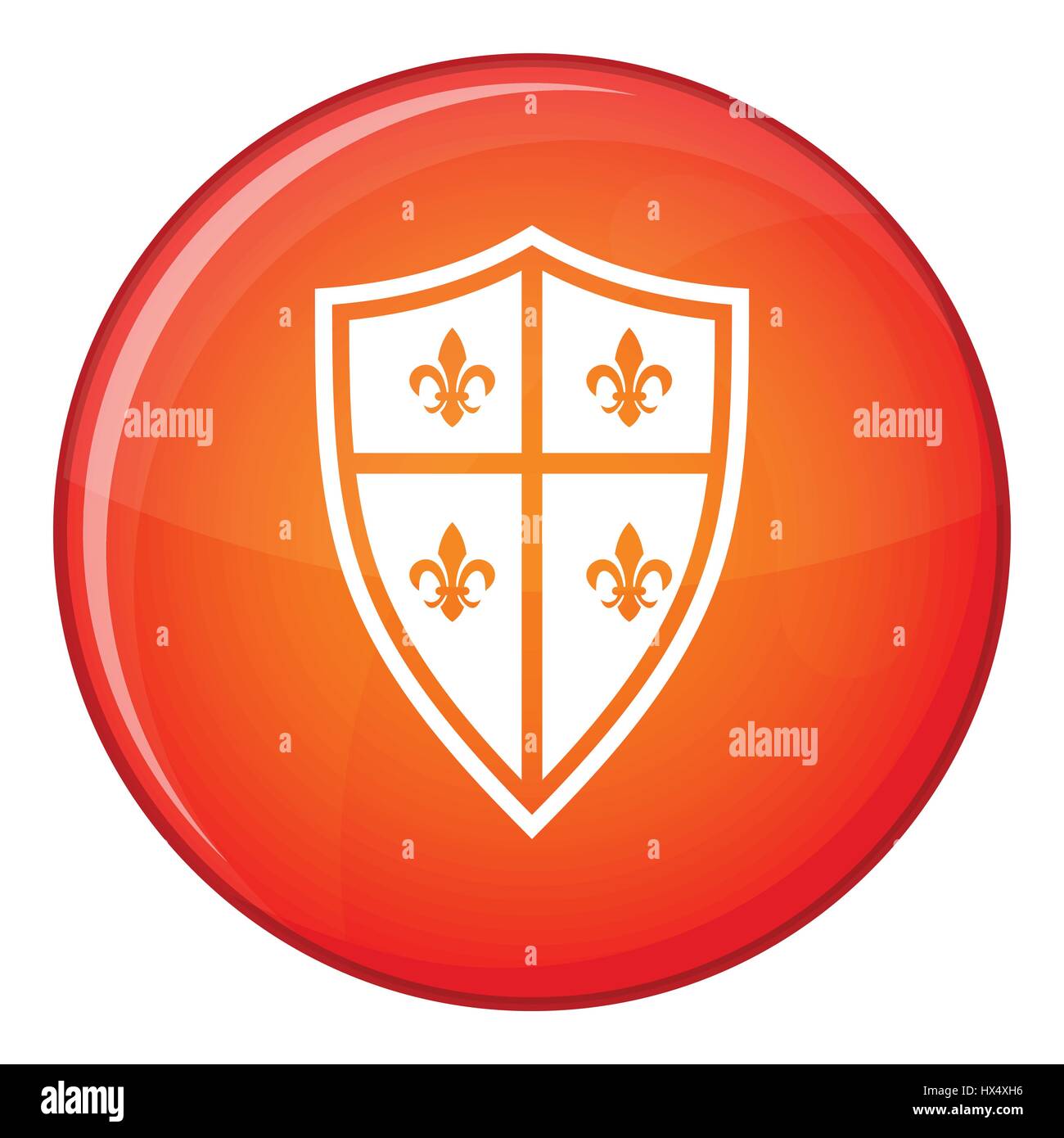 Royal shield icon, flat style Stock Vector Image & Art - Alamy