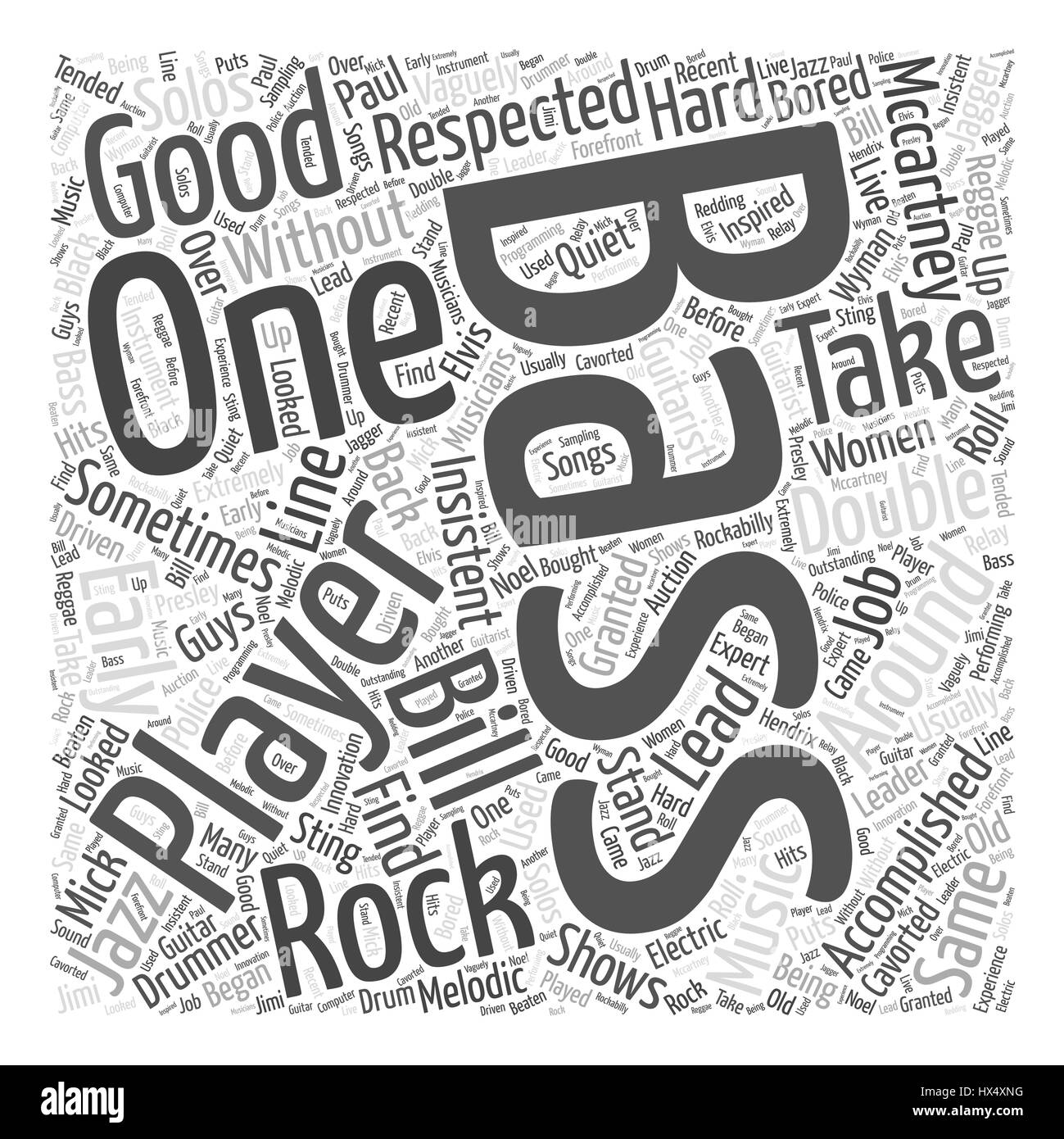 Bass Players High Resolution Stock Photography and Images - Alamy