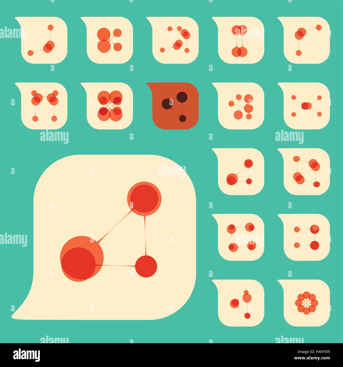 Abstract network set Stock Vector Images - Alamy