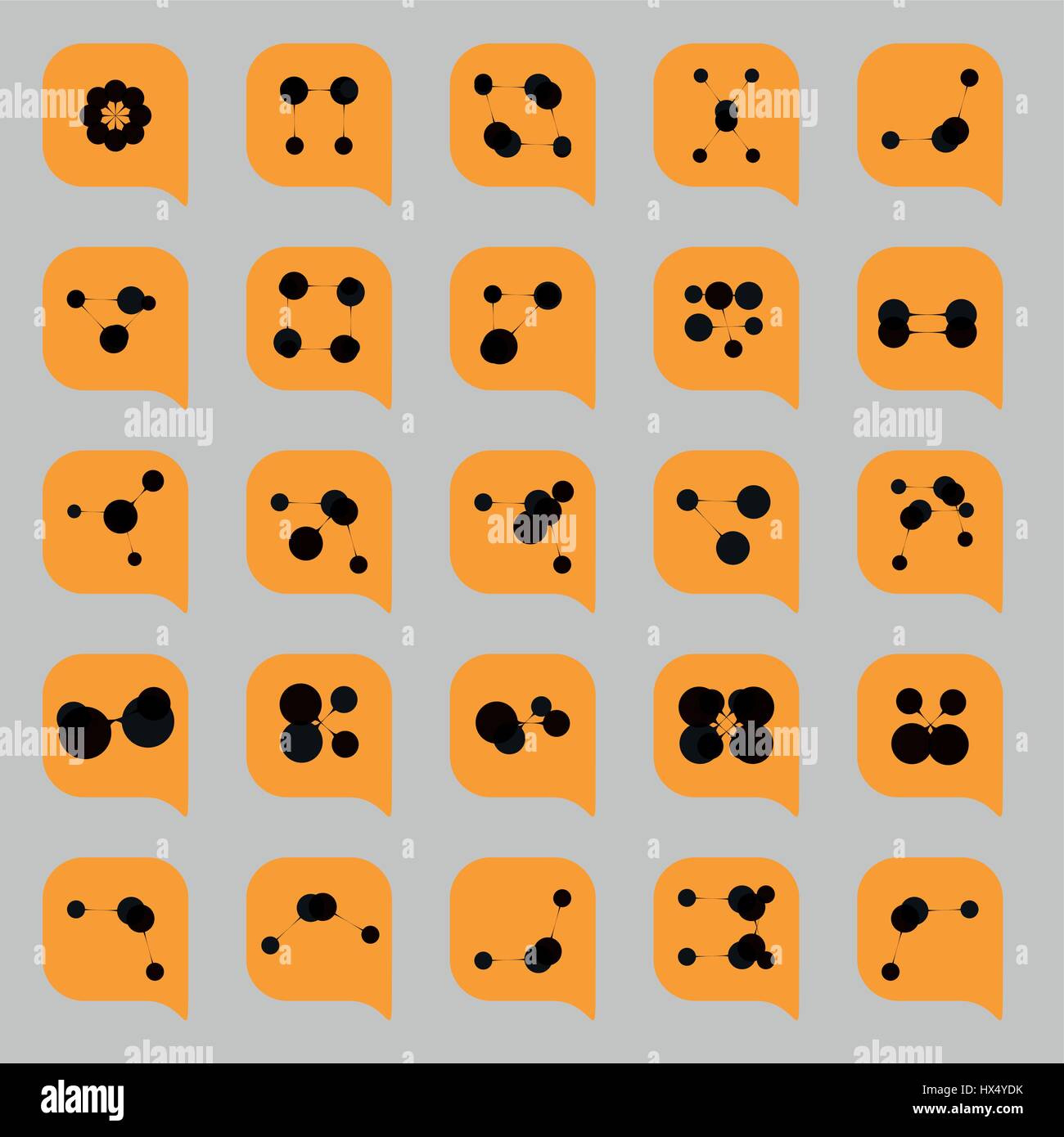 Vector set DNA and network abstract icon Stock Vector Image & Art - Alamy