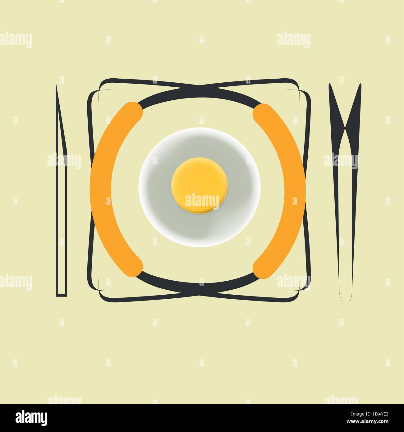 White plate isolated Stock Vector Images - Alamy