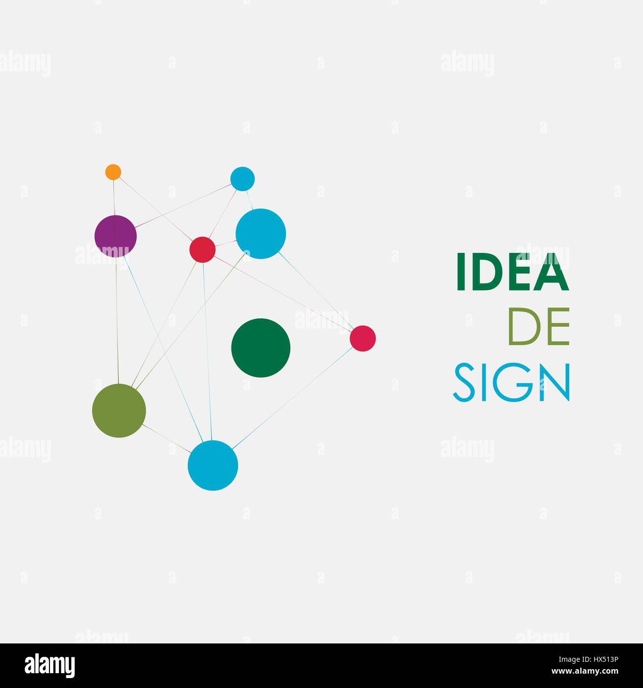 Geometric connection background. Molecule and communication ...