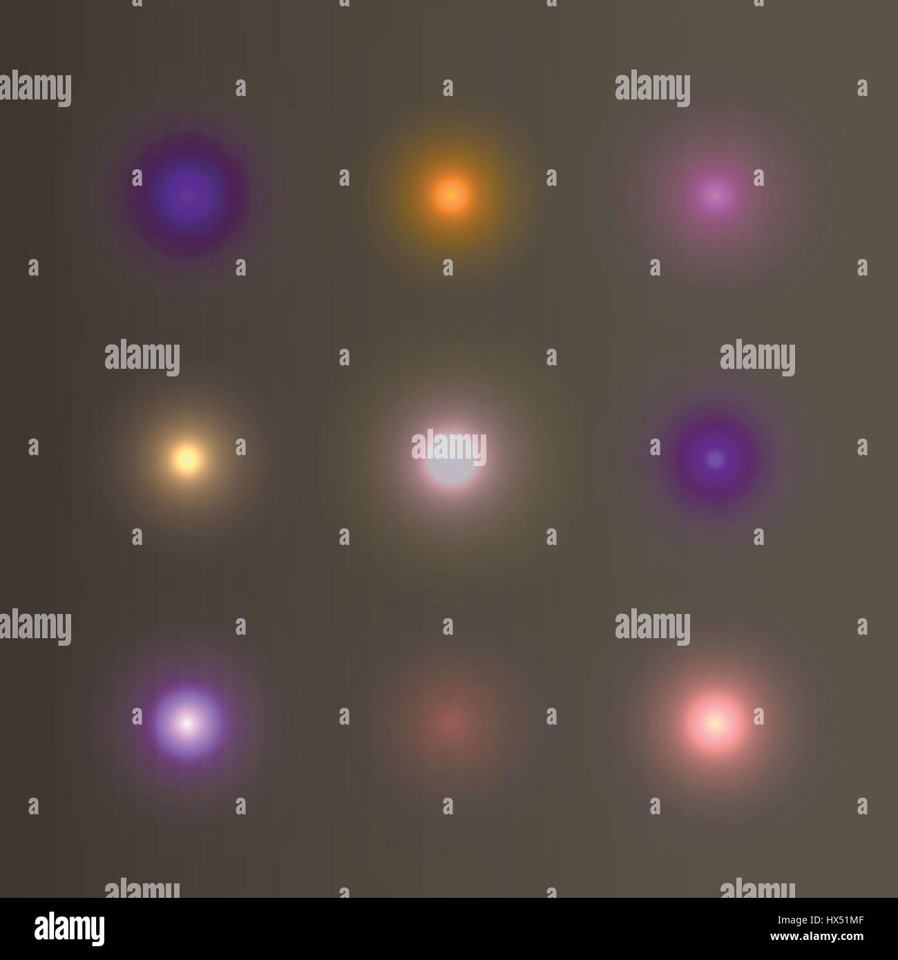 Set abstract color glow light effect Stock Vector Image & Art - Alamy