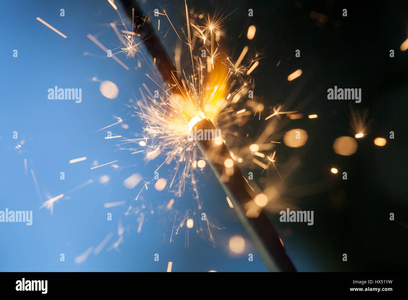 Sparkler burning glowing in hi-res stock photography and images - Alamy