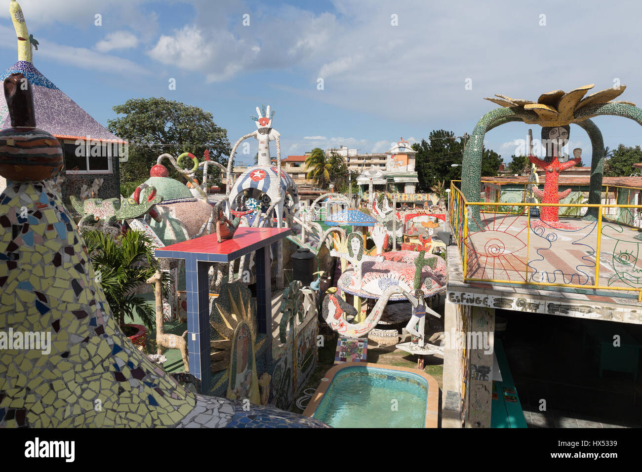 Fusterlandia museum in Havana, Cuba. Previously and impoverished ...