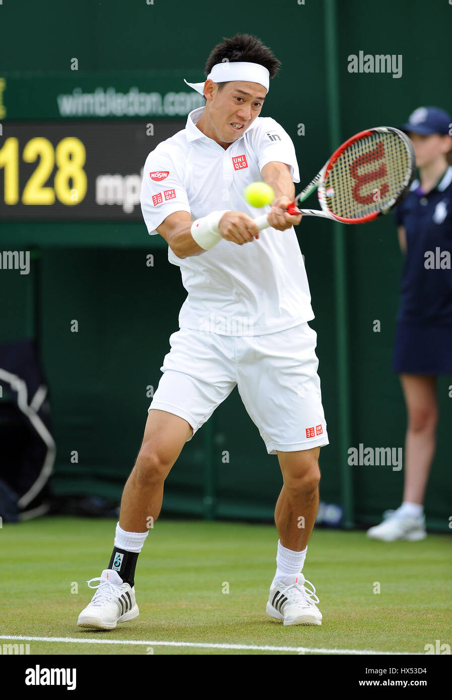 KEI NISHIKORI JAPAN JAPAN THE ALL ENGLAND TENNIS CLUB WIMBLEDON LONDON ...