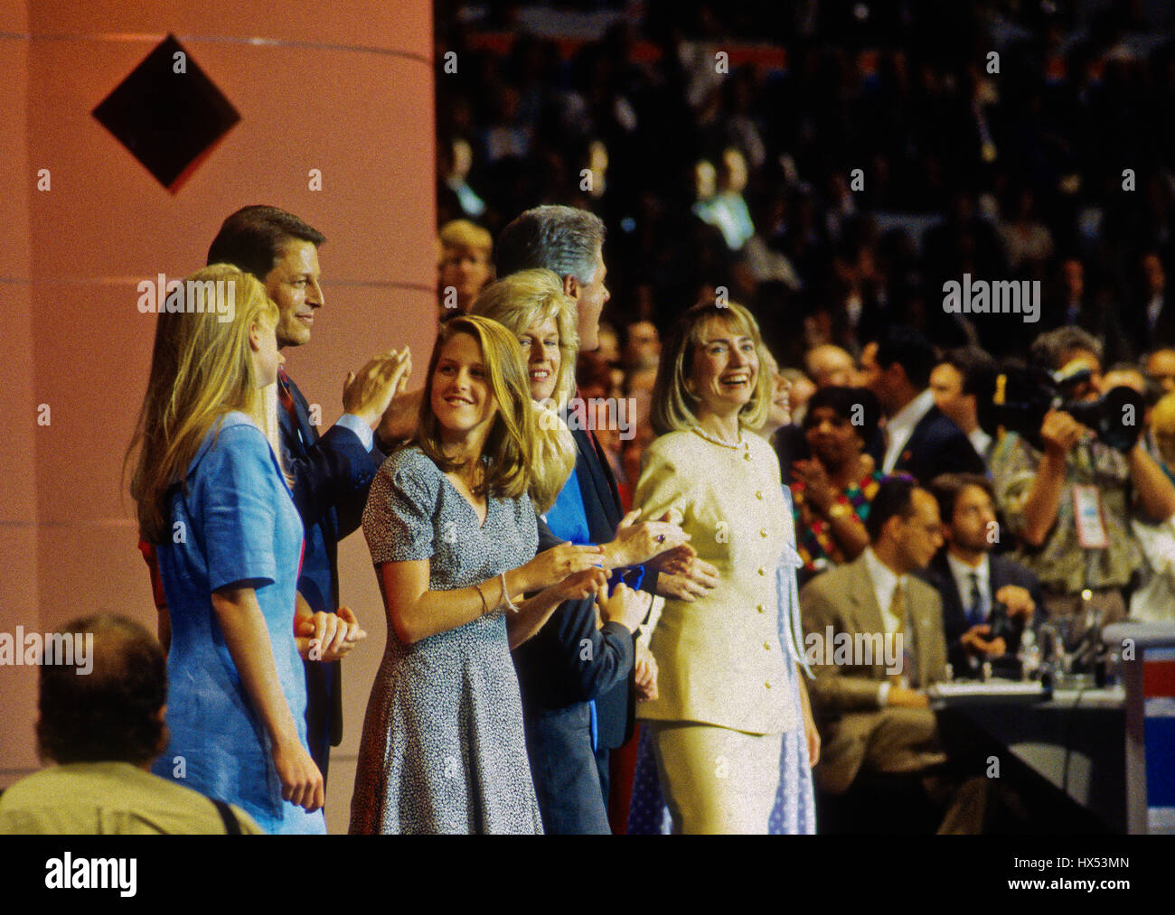 Democratic Senator Albert Gore Jr. of Tennessee along with his wife ...