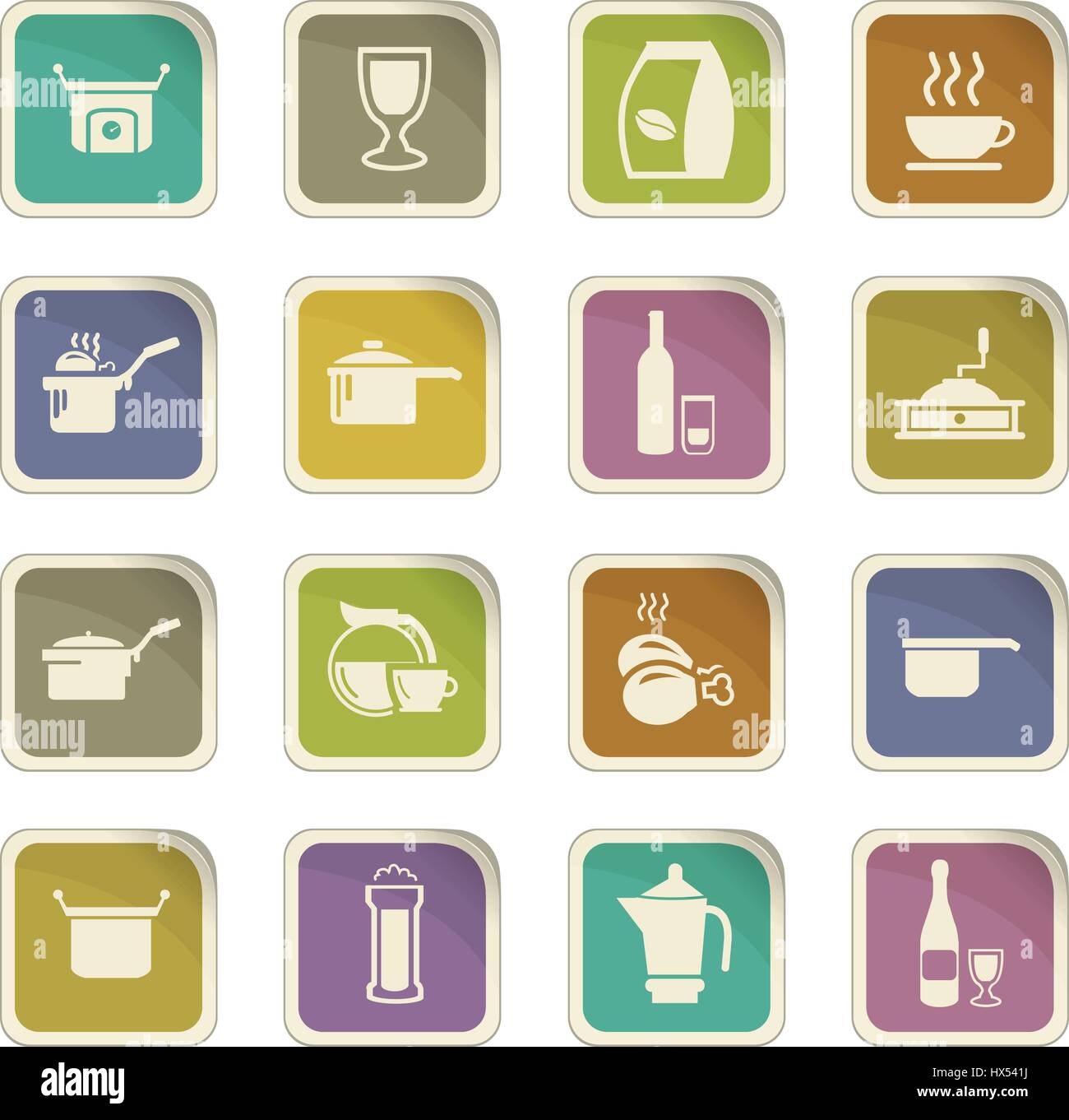 Food and kitchen symbol for web icons Stock Vector Image & Art - Alamy