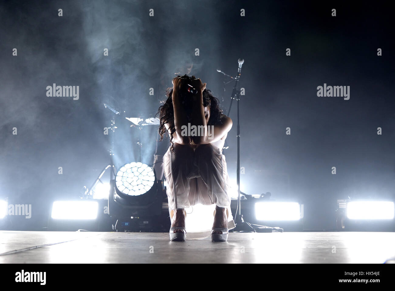 BARCELONA - JUN 20: FKA Twigs (band) in concert at Sonar Festival on ...