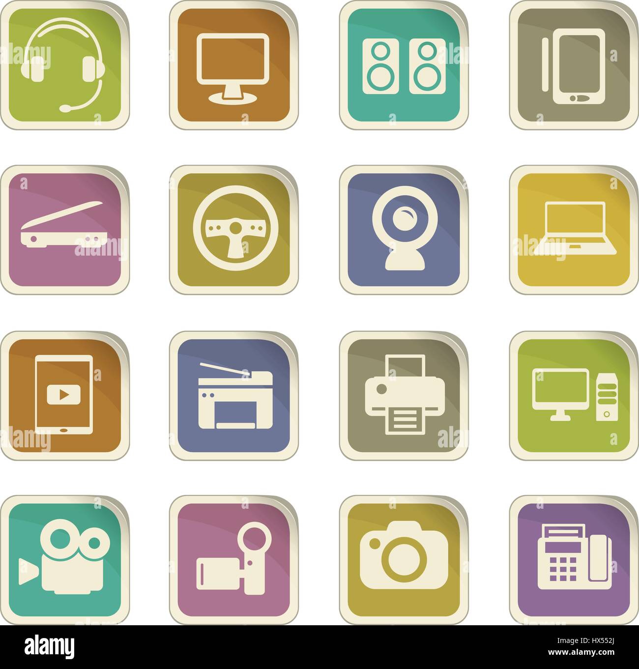 device vector icons for user interface design Stock Vector Image & Art ...