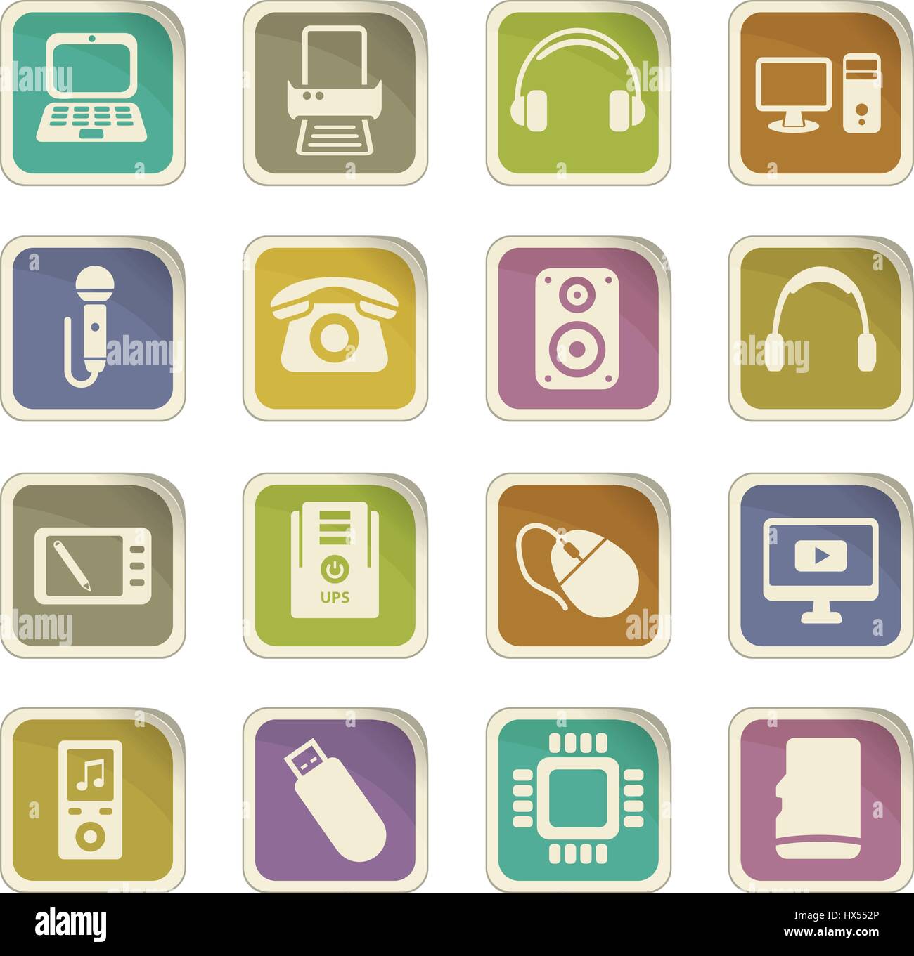 device vector icons for user interface design Stock Vector Image & Art ...