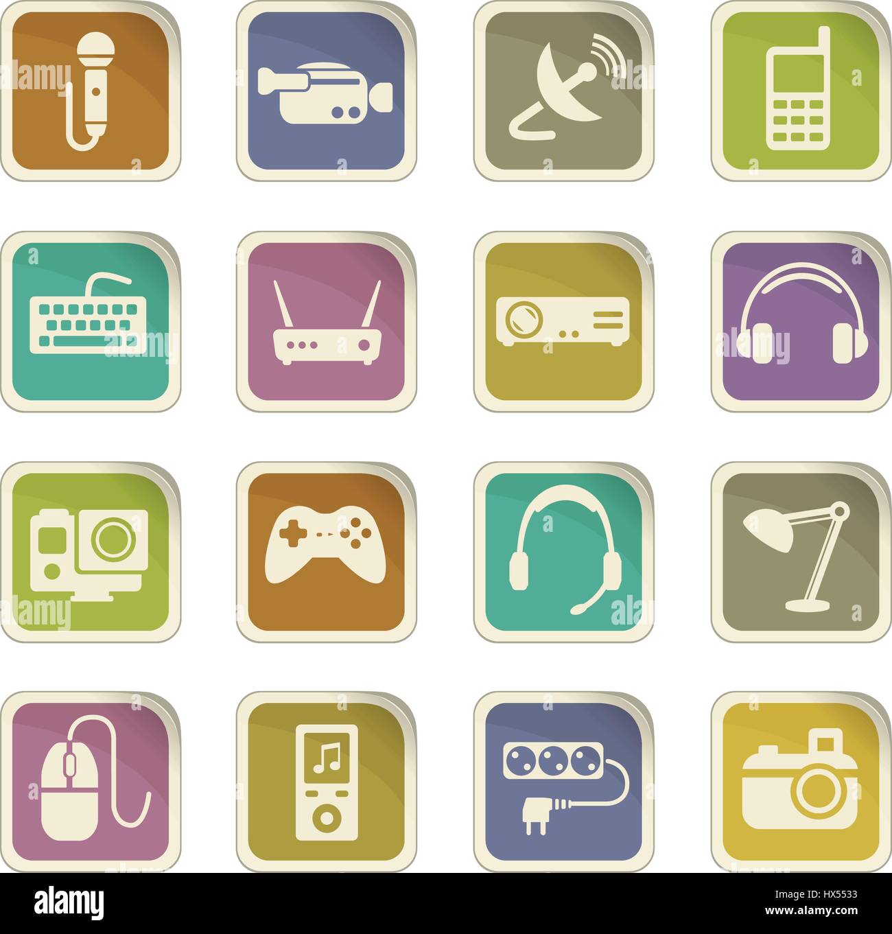 device vector icons for user interface design Stock Vector Image & Art ...