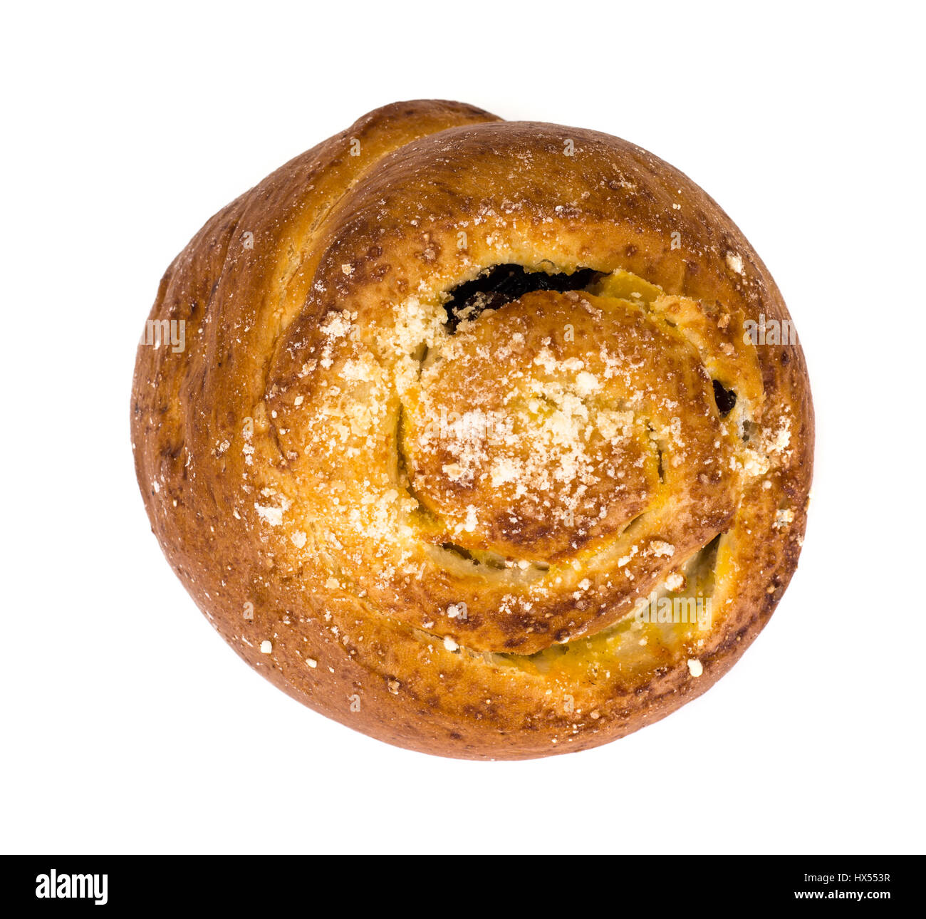 Fresh sweet wheat roll Isolated on White Background. Studio Photo Stock ...