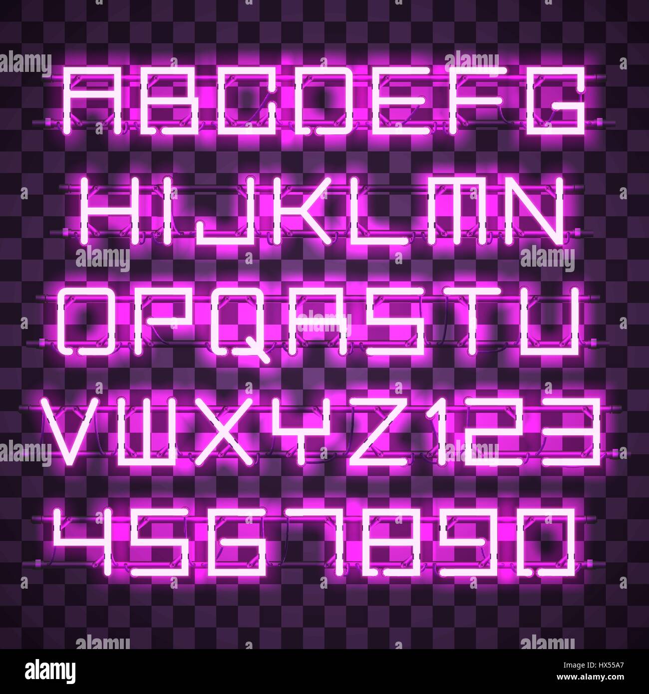 Abc english alphabet purple letters Stock Vector Images - Alamy