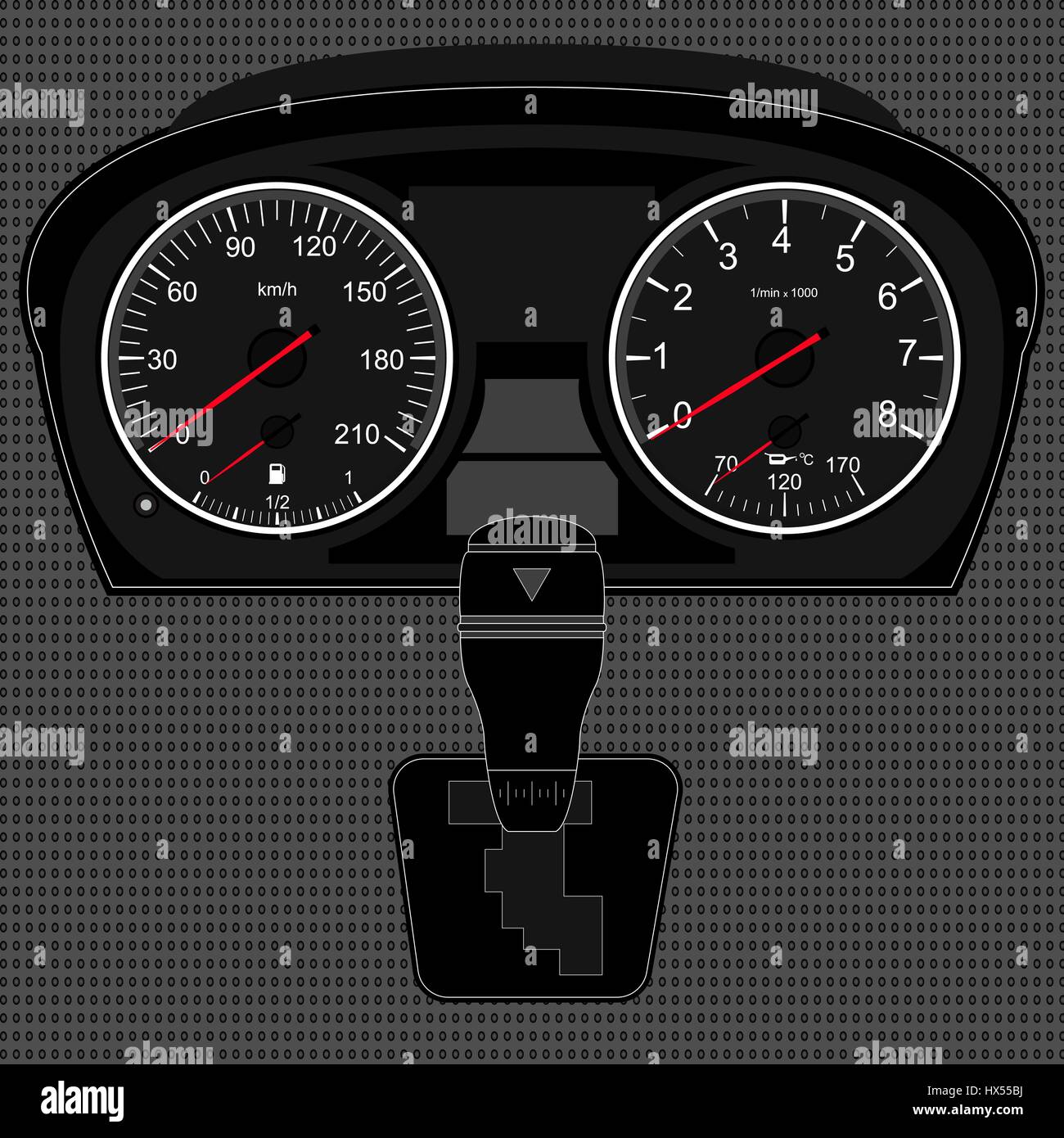 Car speedometer miles hi-res stock photography and images - Alamy